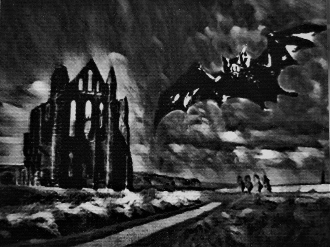 Bat/gothic/spooky Box/whitby Abbey/bat Wooden - Etsy UK