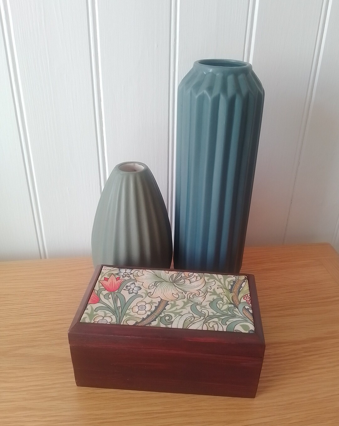 William Morris Jewellery Box/golden Lily Trinket Box/morris Golden Lily ...