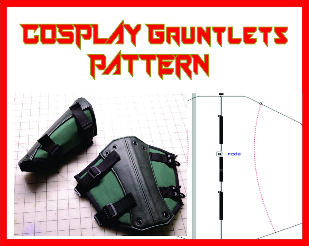 Sewing or Foam Bracer/gauntlet pattern Only - Etsy