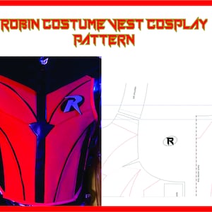 DC Robin Cosplay Vest "pattern Only" - Etsy