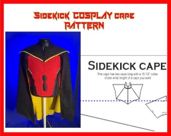 DC Sidekick Cosplay Cape pattern Only - Etsy