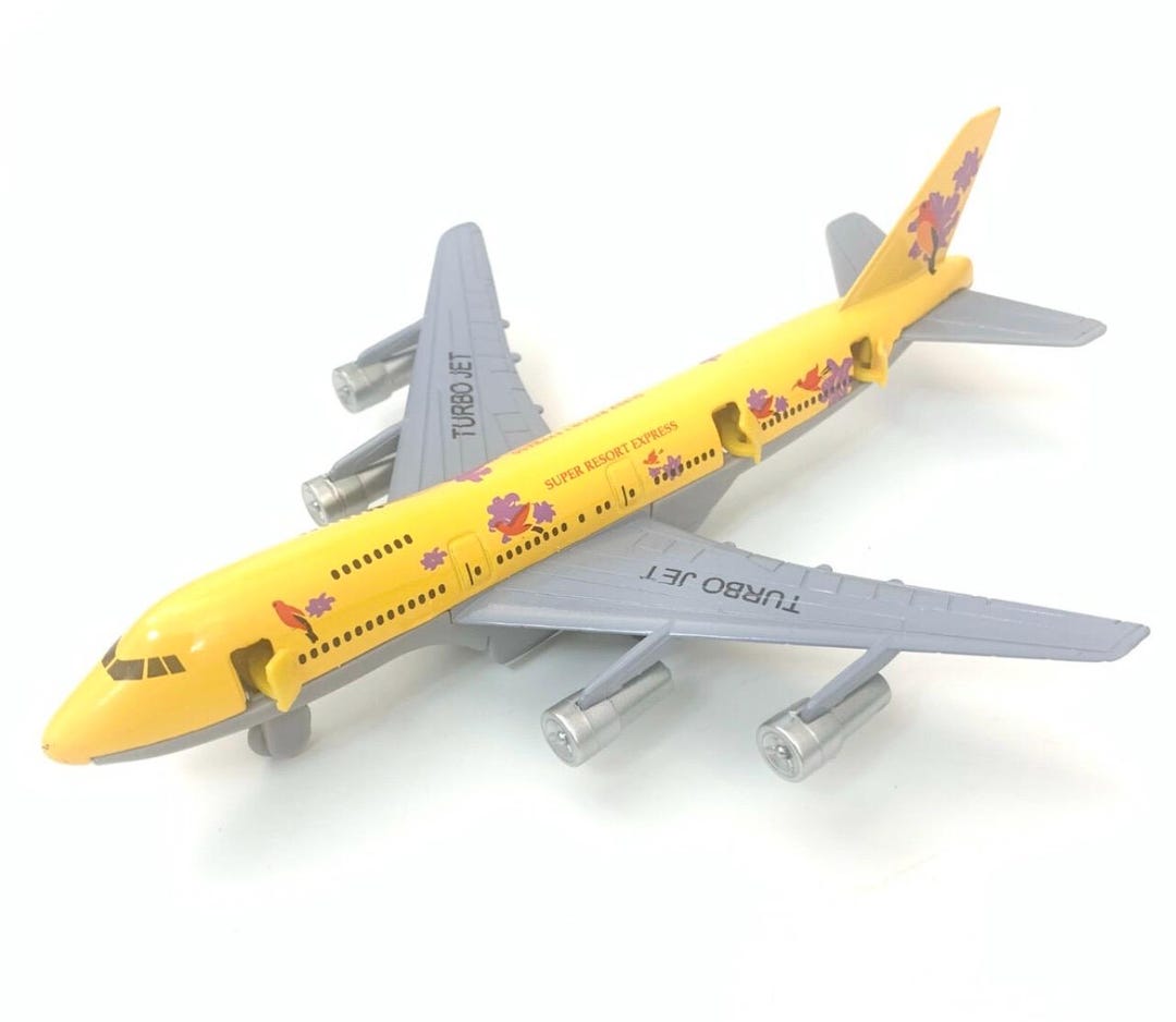 Diecast 747 Turbo Jet, Metal Plane, Happy Holiday - Etsy
