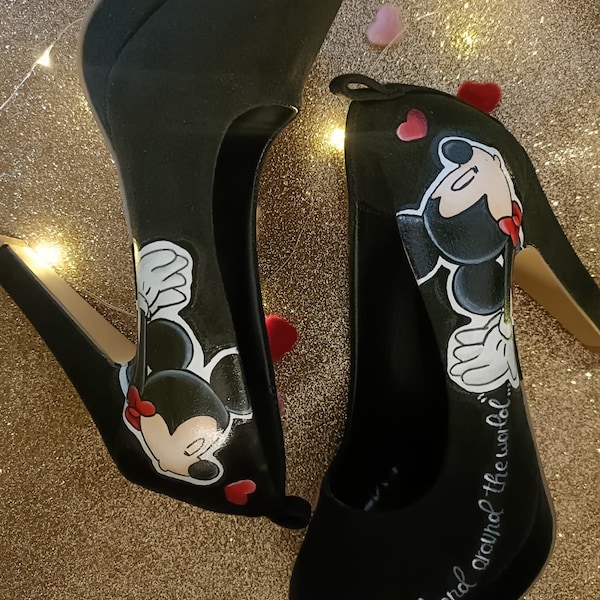 Painted High Heels - Etsy