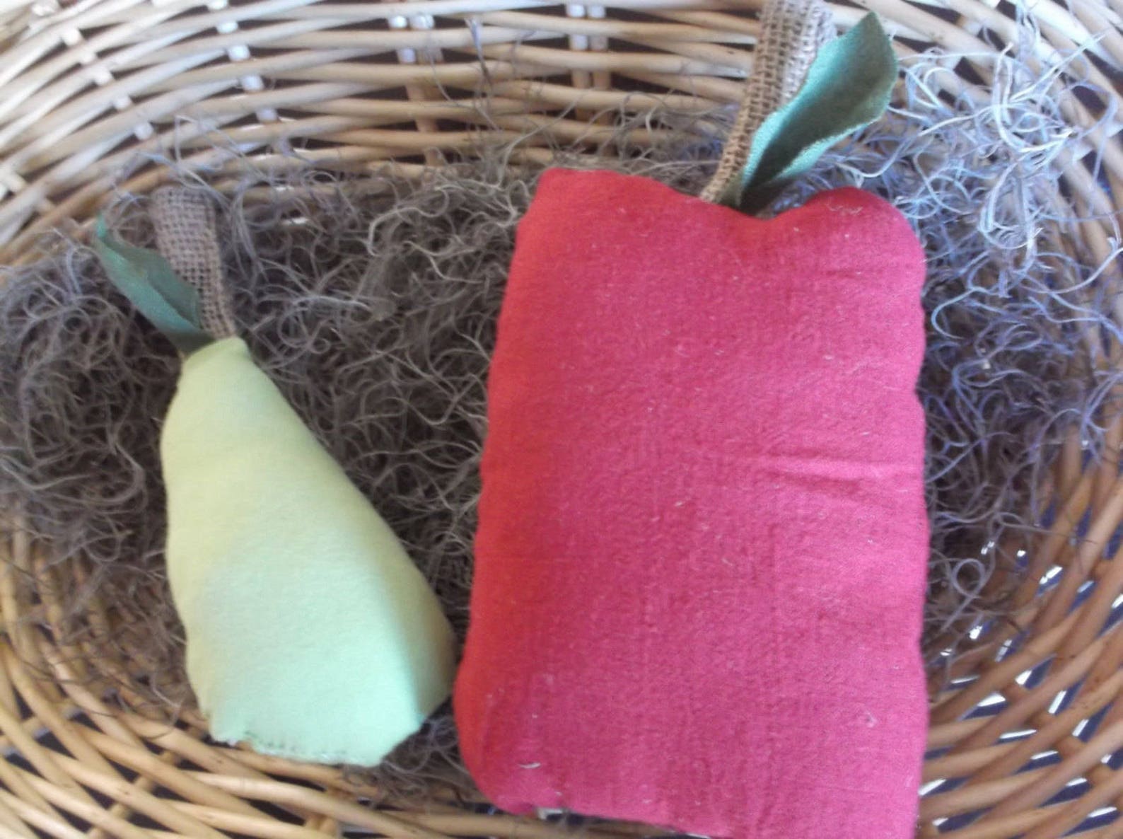 Apple and Pear Cuddly Oversized Stuffed Apple and Pear Pillow Toys for ...