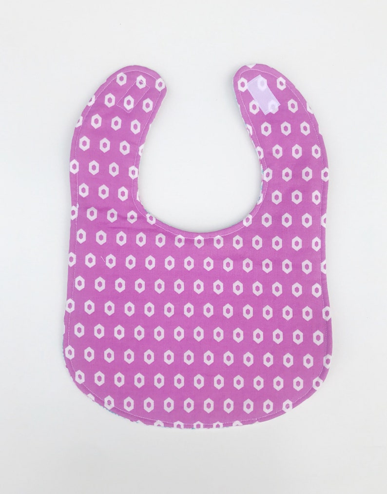 220 Reversible Baby Bib for Baby Girl - Pattern Baby Bib - Baby Girl ...