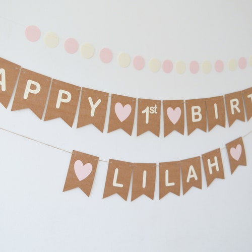 First Birthday Party Decoration One Today Banner Bunting - Etsy
