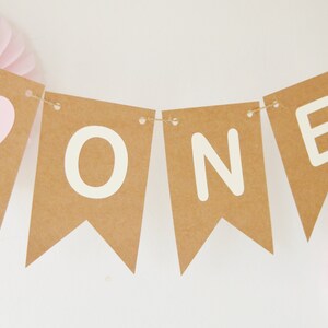 First Birthday Party Decoration, One Today Banner, Bunting, Happy ...
