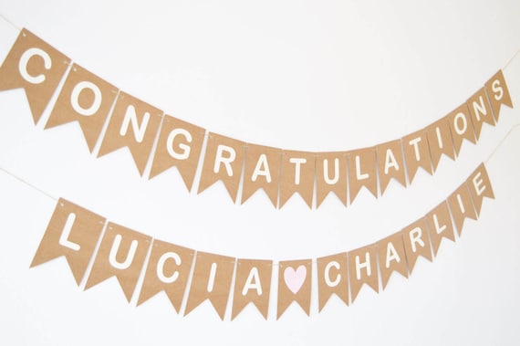 Personalised Congratulations Banner Custom Congrats Banner | Etsy UK