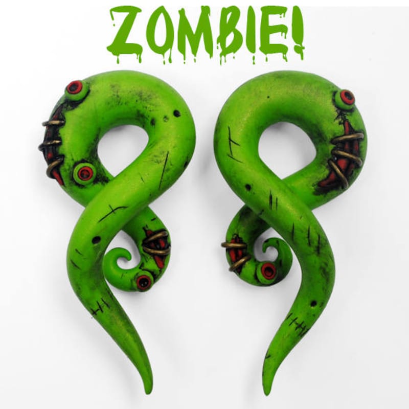 Zombie Earrings - Etsy