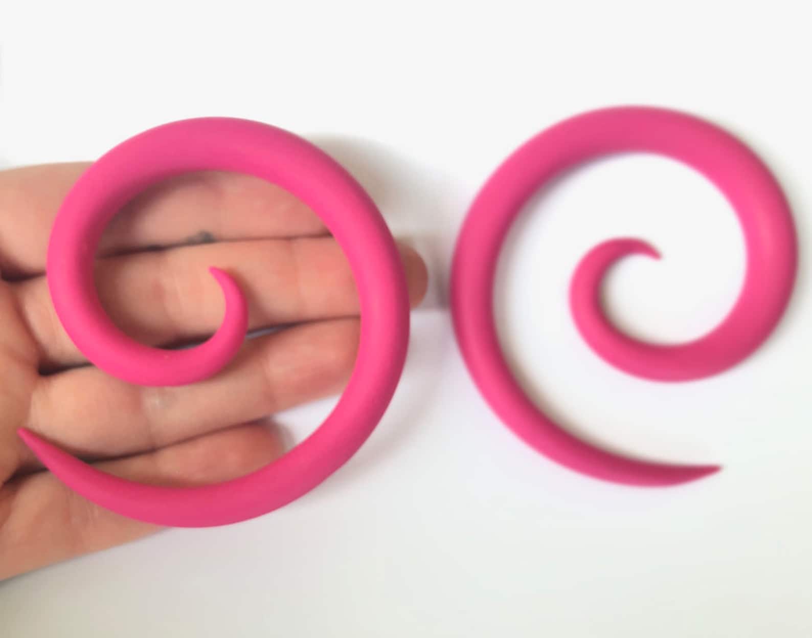 Large Spiral Gauges Handmade From Polymer Clay Fake 4g 2g - Etsy