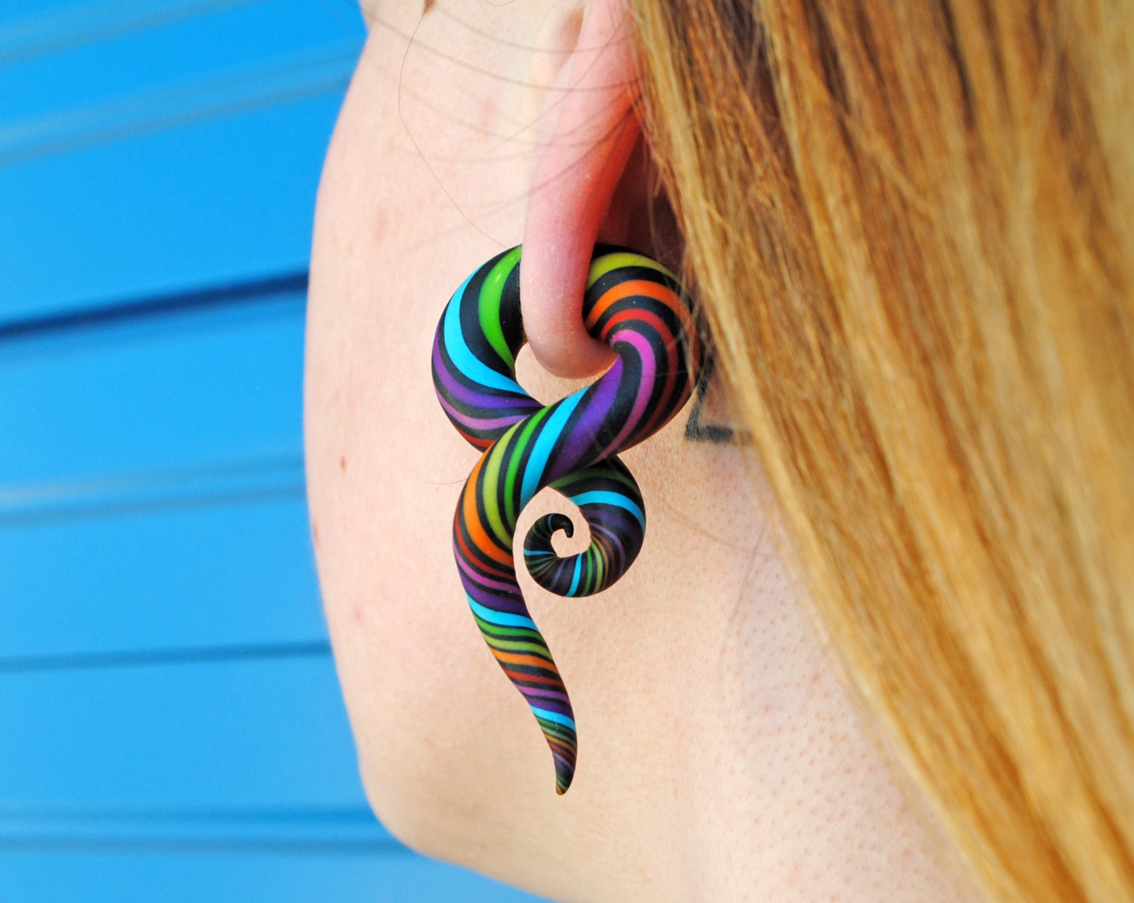 Mini Dark Side of the Rainbow Gauges Handmade From Polymer - Etsy