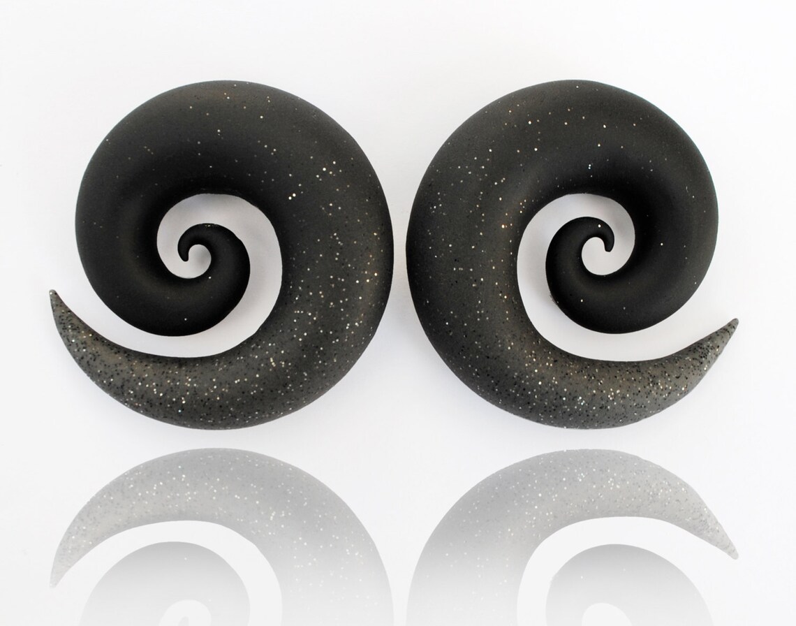 Dark Ombre Gauges for Stretched Lobes Fake 2g 0g 00g | Etsy