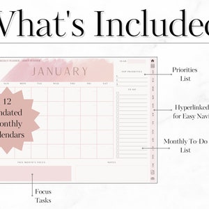 Digital Planner Goodnotes Planner iPad Planner Undated Digital Calendar ...