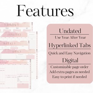 Digital Planner Goodnotes Planner iPad Planner Undated Digital Calendar ...