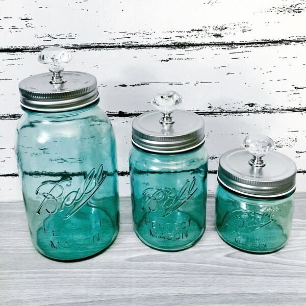 Mason Jar Knobs - Etsy