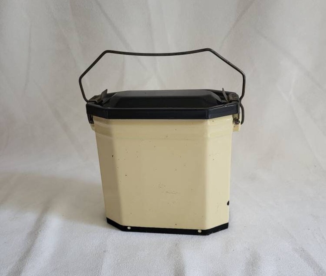 Enamel Lunch Box, Canteen, French Vintage Lunch Box, Bento Box ...
