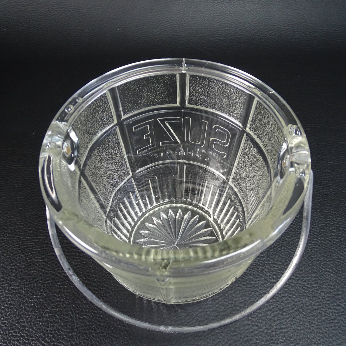 SUZE | Small Transparent Molded Glass Bar Ice Bucket for SUZE Apéritif ...