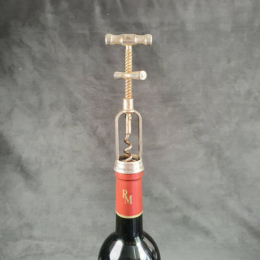 Old Propeller Cage Corkscrew With Pigtail Wick | Vintage France Wine ...
