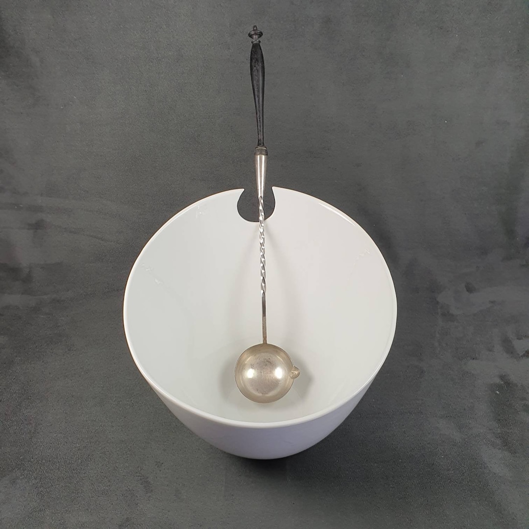 PUNCH | Long Vintage Ladle for Punch With Twisted Silver Metal Rod and ...