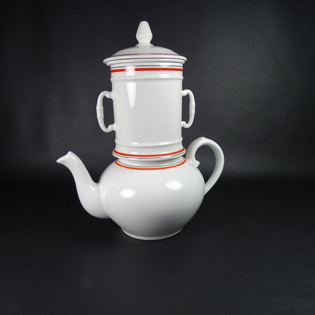 Teapot by Apilco for Porcelaine D'auteuil China Large Teapot With ...