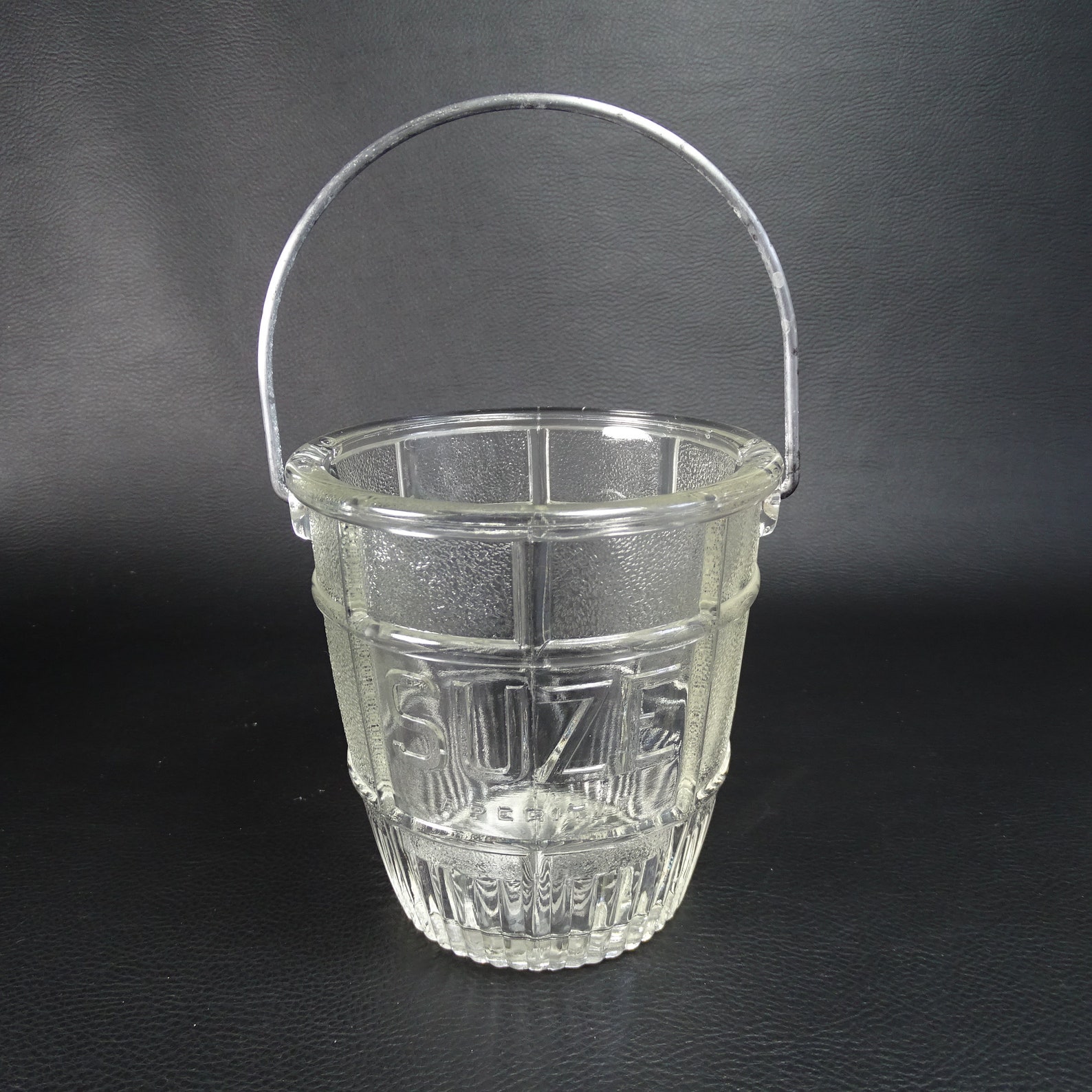 SUZE | Small Transparent Molded Glass Bar Ice Bucket for SUZE Apéritif ...