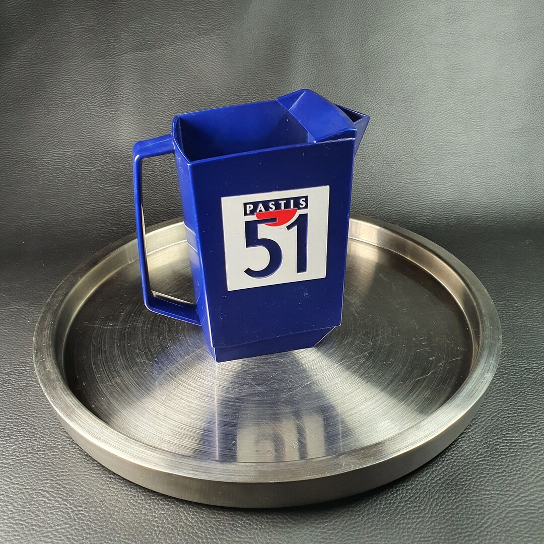 PASTIS 51 | Advertising Blue Plastic Water Carafe PASTIS 51 | French ...
