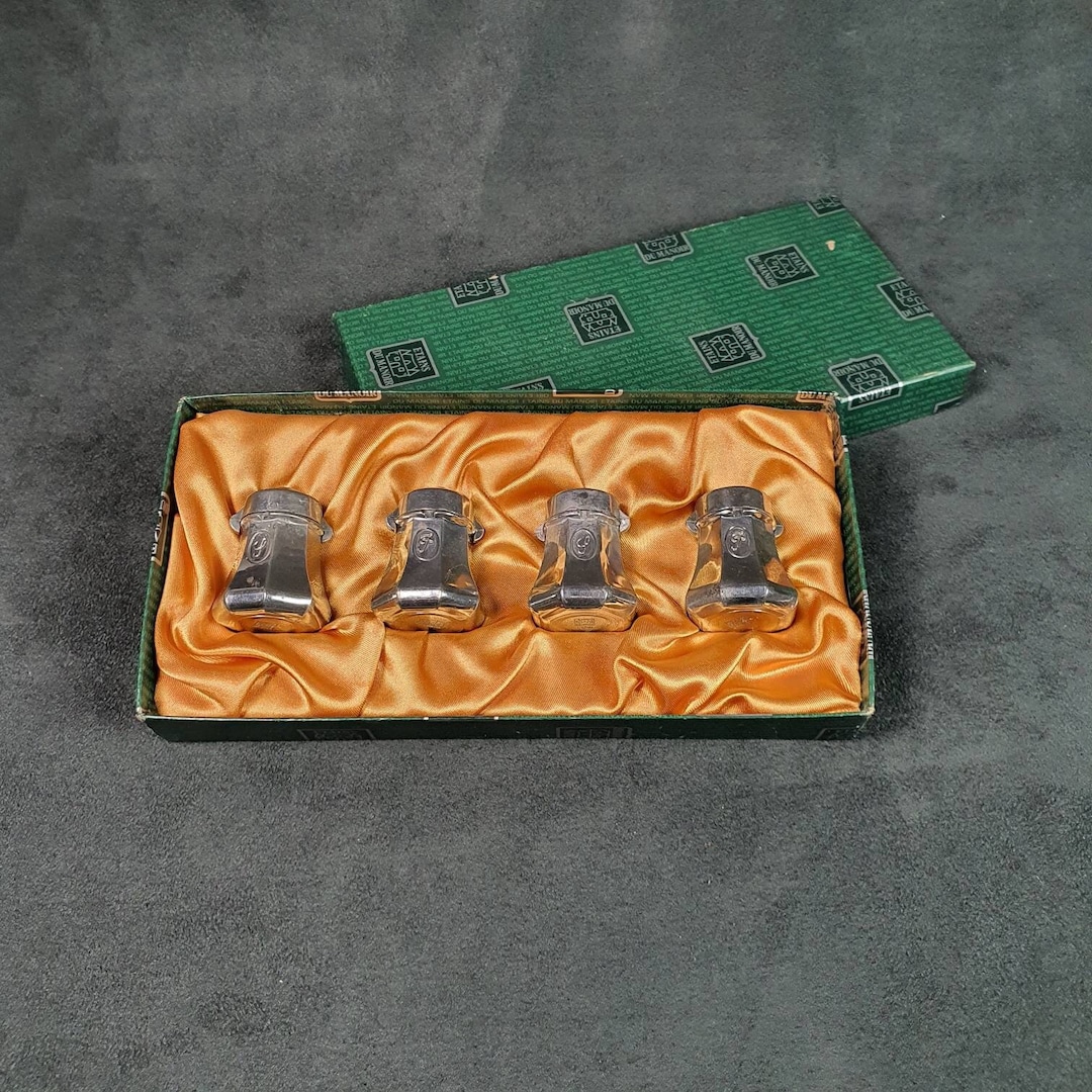ETAINS MANOIR - Set of 2 Pewter Table Salt and Pepper Shakers From Le ...