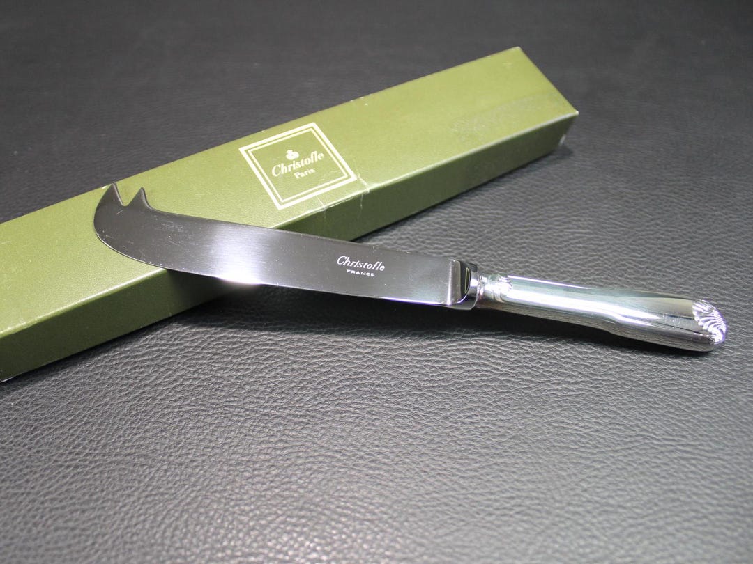 CHRISTOFLE | Two-pronged Cheese Knife in Silver-plated Metal ARCANTIA ...