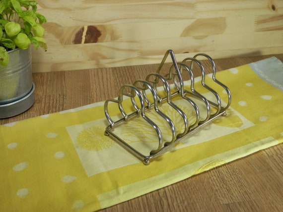 6 TOASTS Rack to Six Toasts Vintage Silver Metal for - Etsy UK