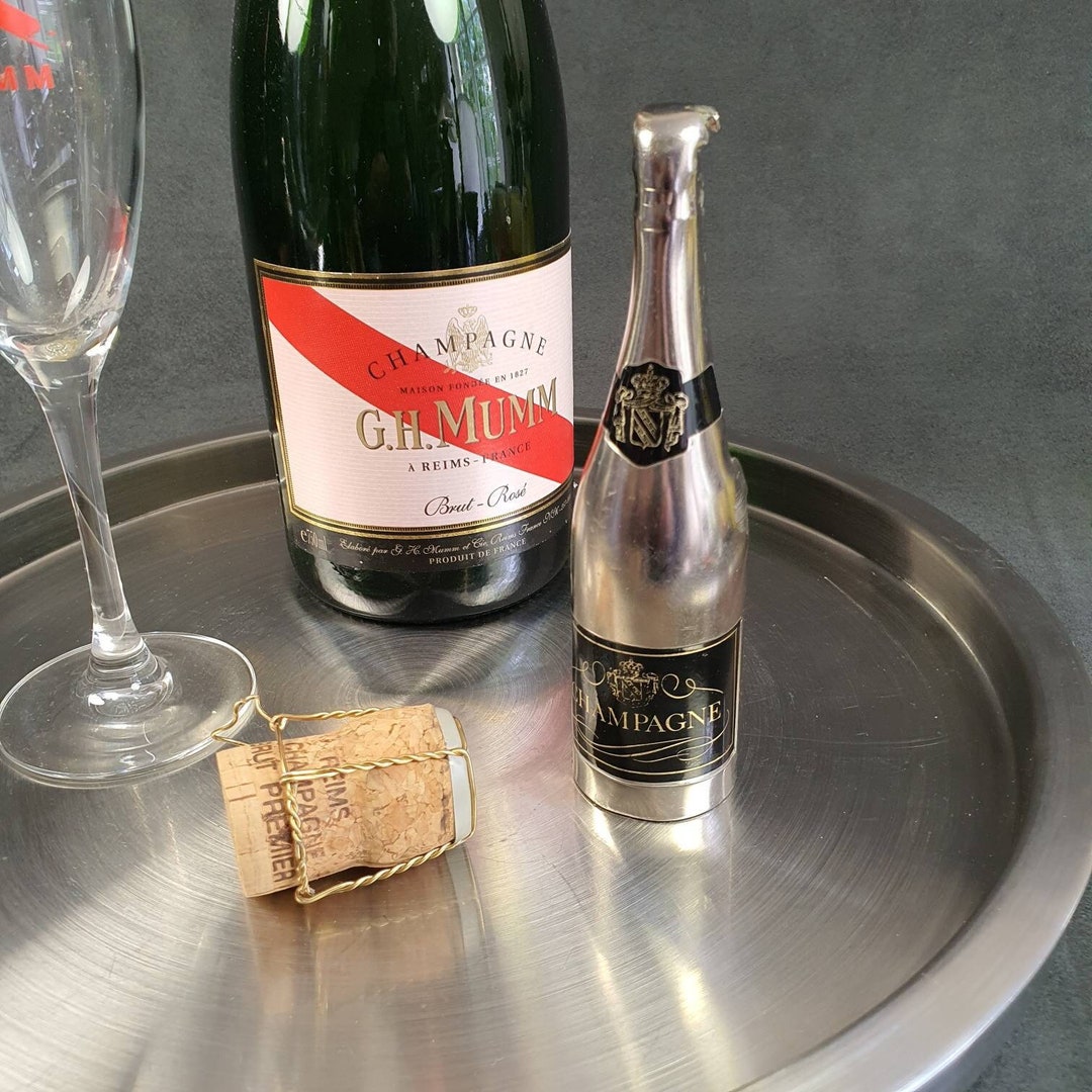 CHAMPAGNE Bottle Opener-champagne Bottle Opener in Silver Metal in the ...