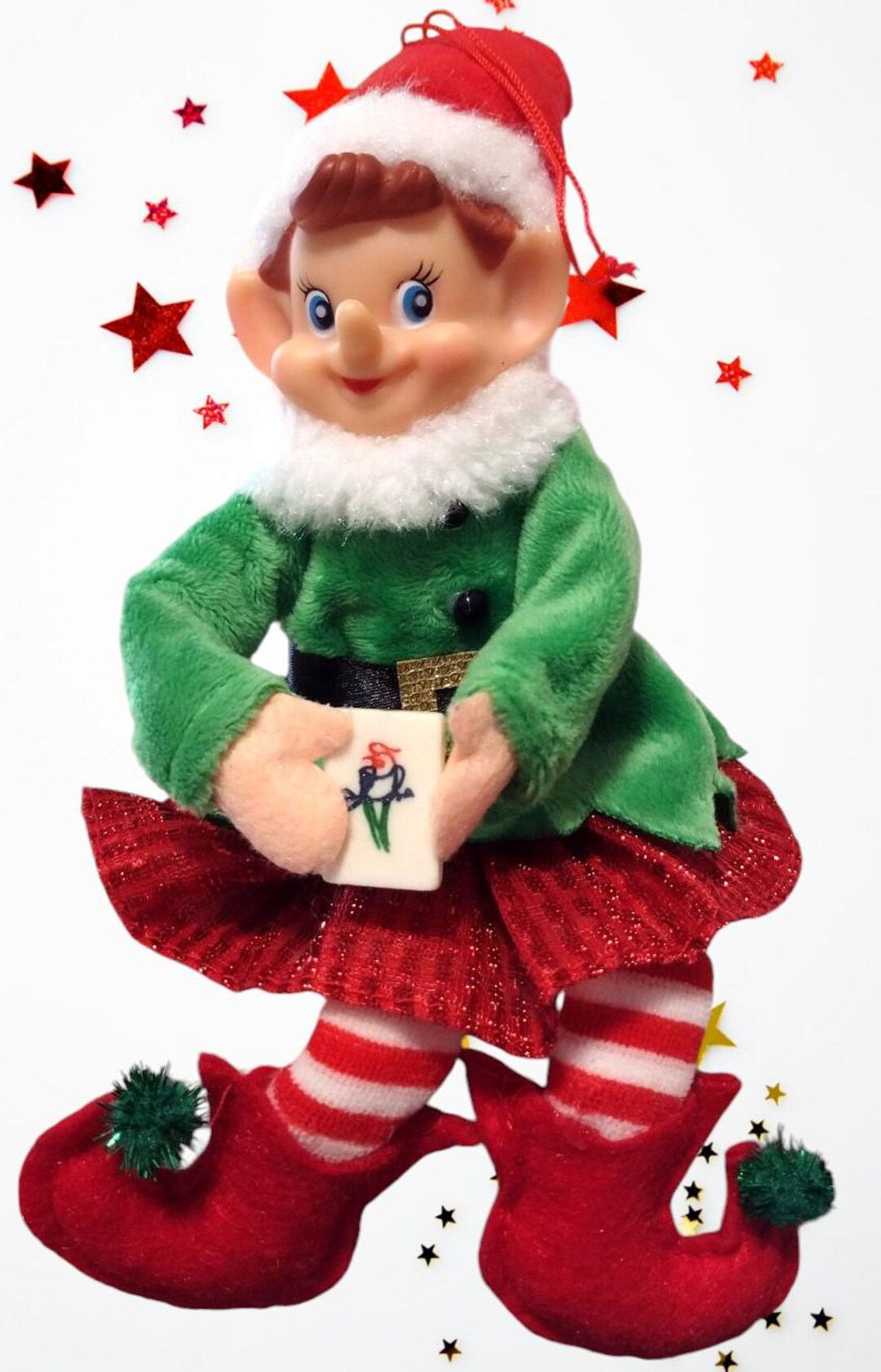 Mahjongg Elf Ornament With Movable Legs, Arms and Head / and Your ...