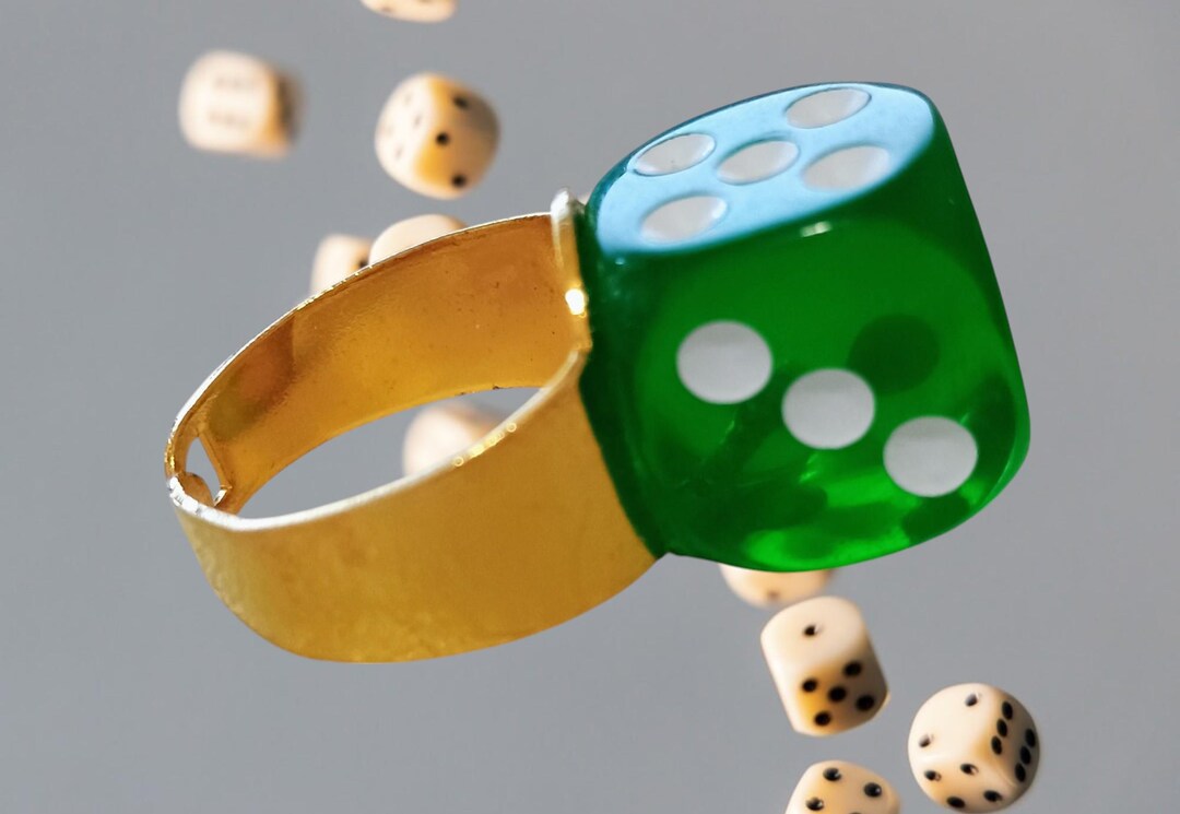 BUNCO Ring - With Your Choice of Band and Die Color - Etsy
