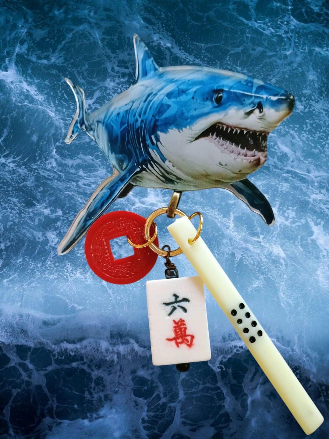 Mahjongg SHARK . . . for the WINNER! - Etsy