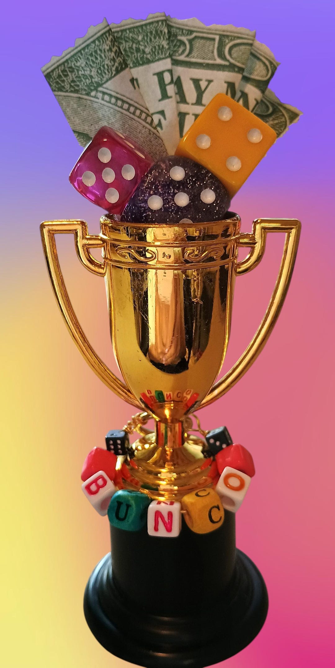 BUNCO Trophy for the Winner ... or for Everyone - Etsy