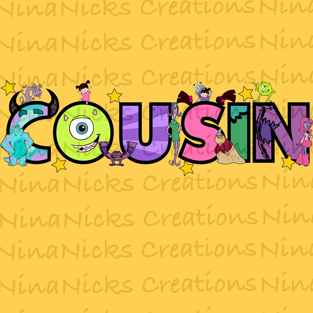 Monsters Png (cousin) - Etsy