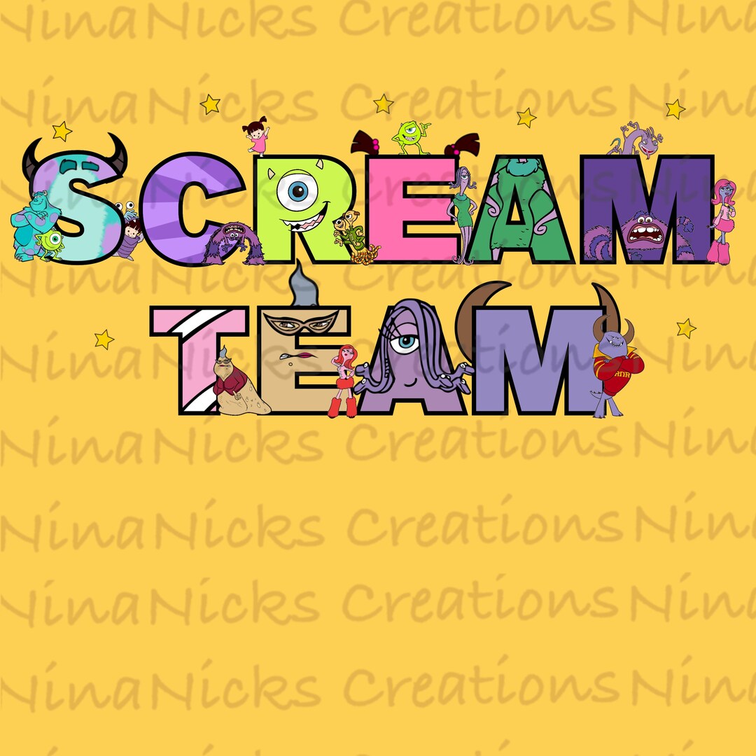 Scare Team Png- Monsters - Etsy