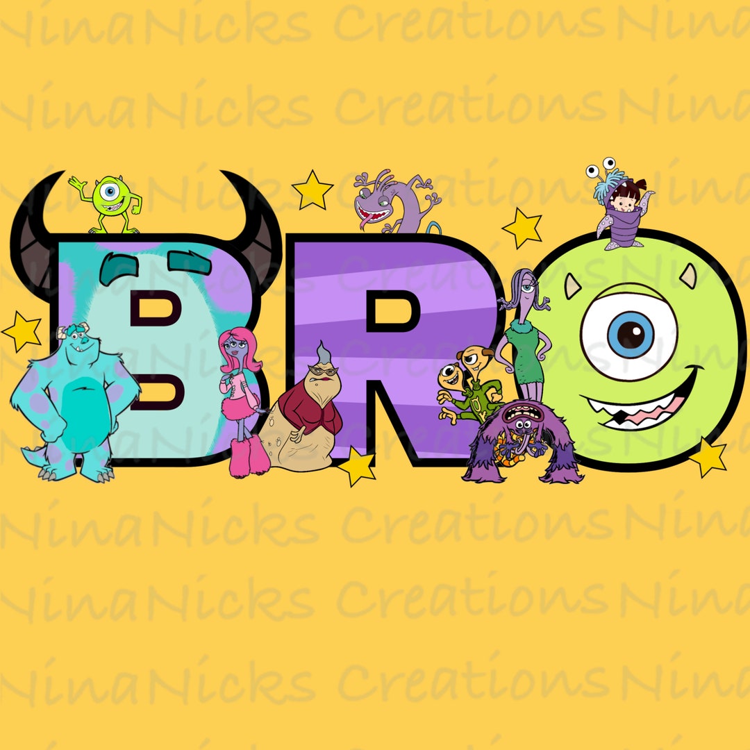 MONSTERS Bro Png - Etsy