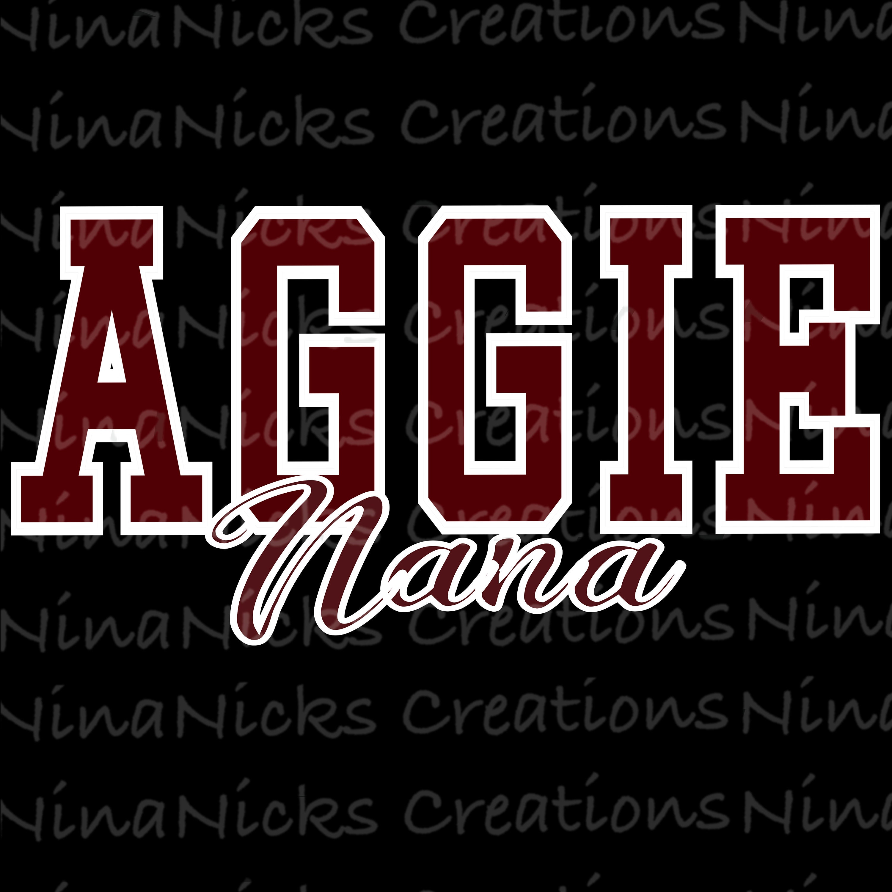 Aggie Nana PNG - Grandma Png - Etsy