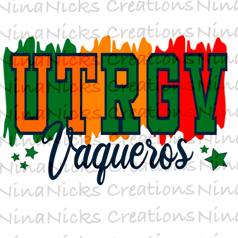 UTRGV Vaqueros Png - Etsy