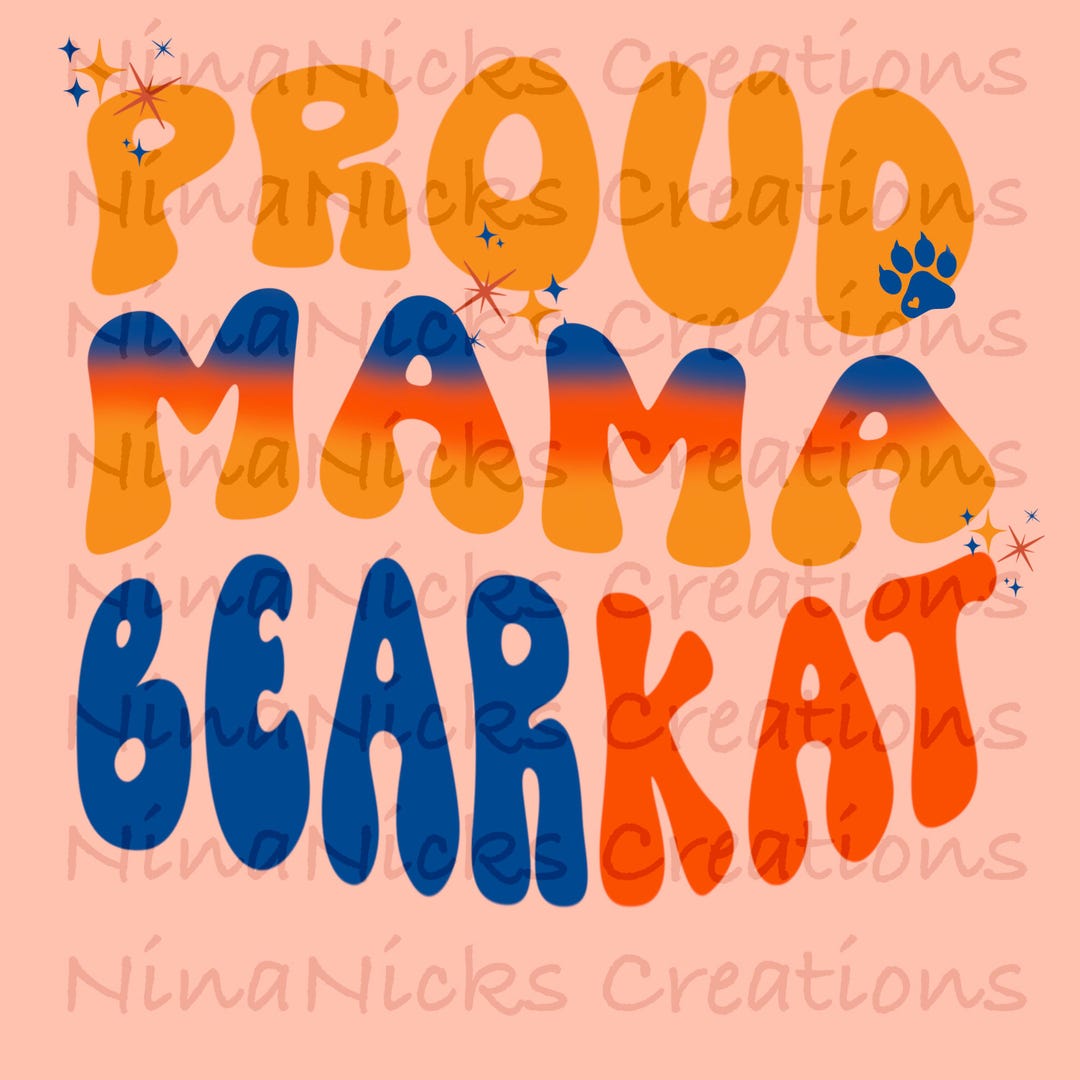 Proud Bearkat Mama-nana-auntie 3 Png - Etsy
