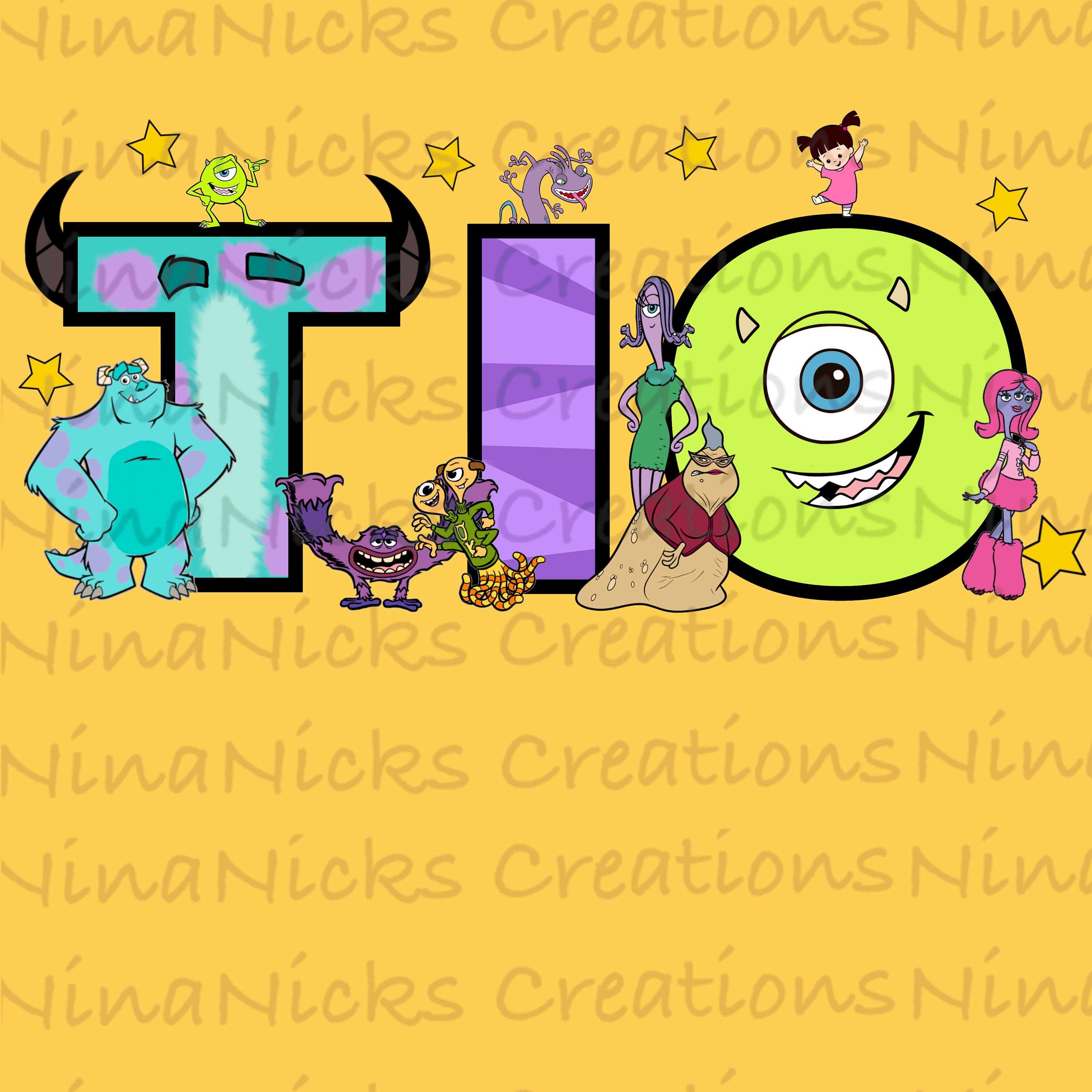 MONSTERS BUNDLE Spanish Png - Etsy