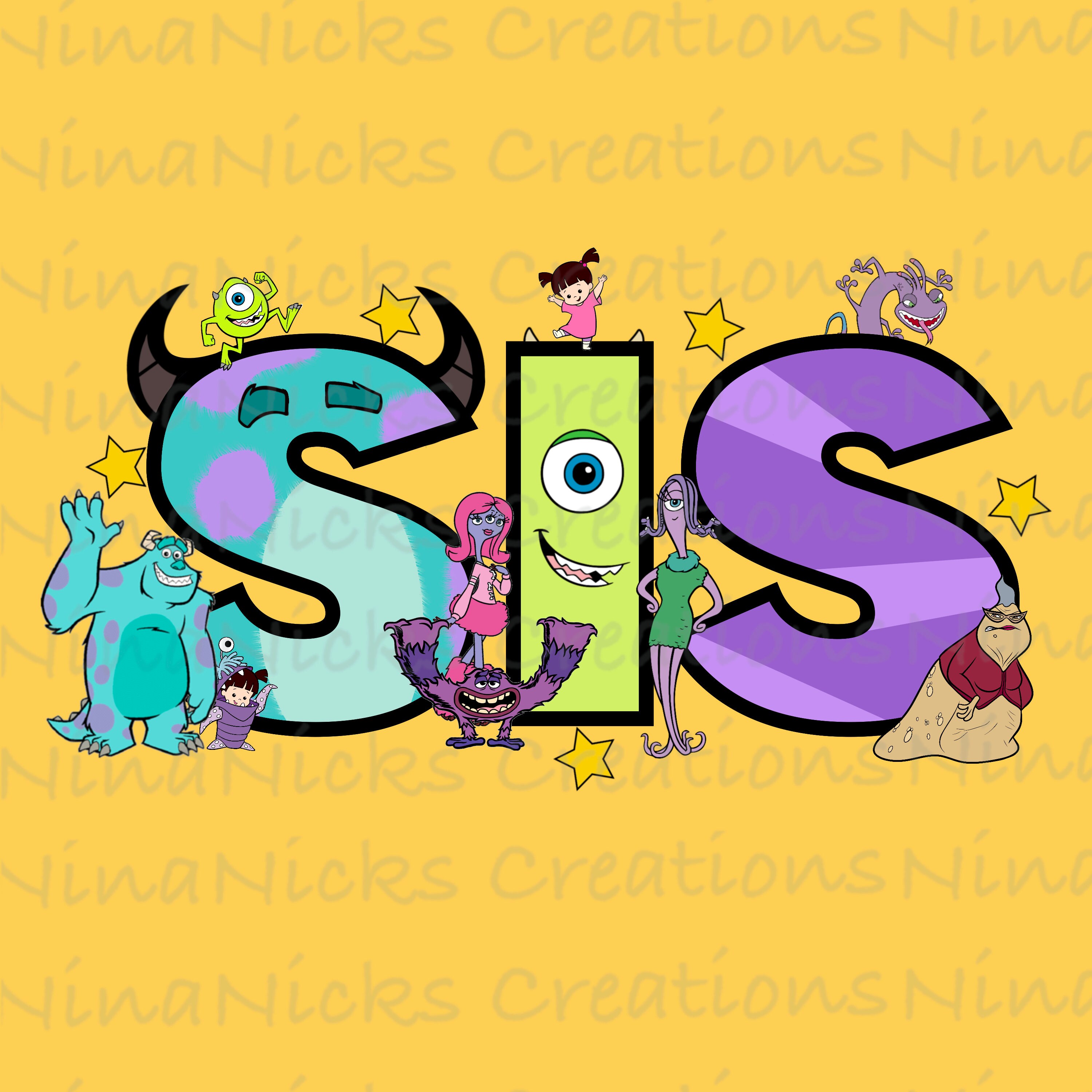 Monsters SIS Png - Etsy