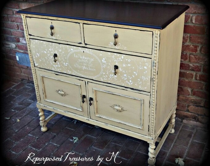SOLD SOLD! Painted Buffet / Painted Shabby Chic Buffet / Distressed ...