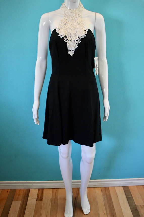 90's Prom Dress Late 80's/early 90's Black Mini Prom … - Gem
