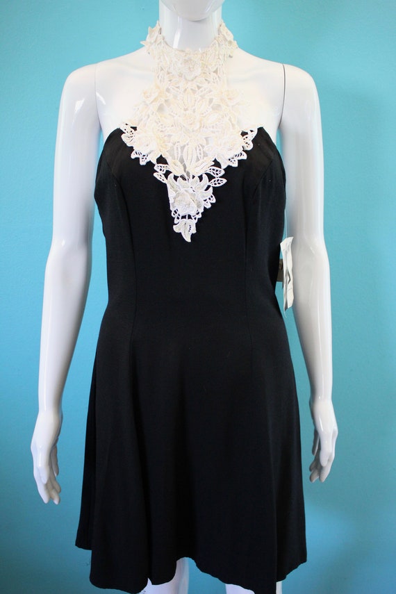 90's Prom Dress Late 80's/early 90's Black Mini Prom … - Gem