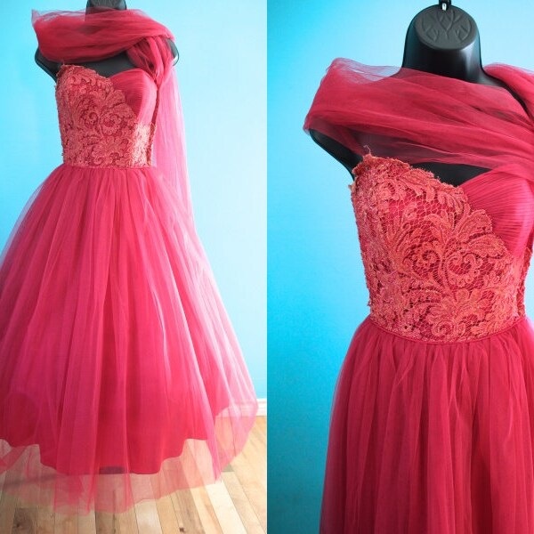 50s Prom Dress - Etsy