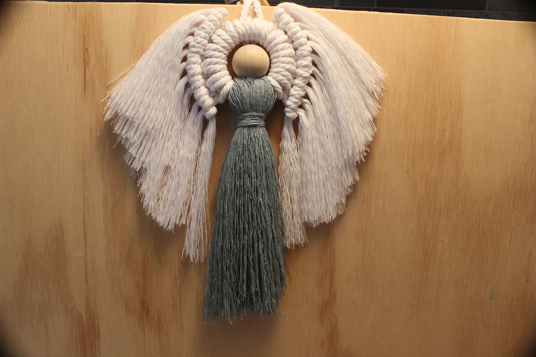 Macrame Angel Angel Ornament Macrame Christmas Angel Ornament Angel ...