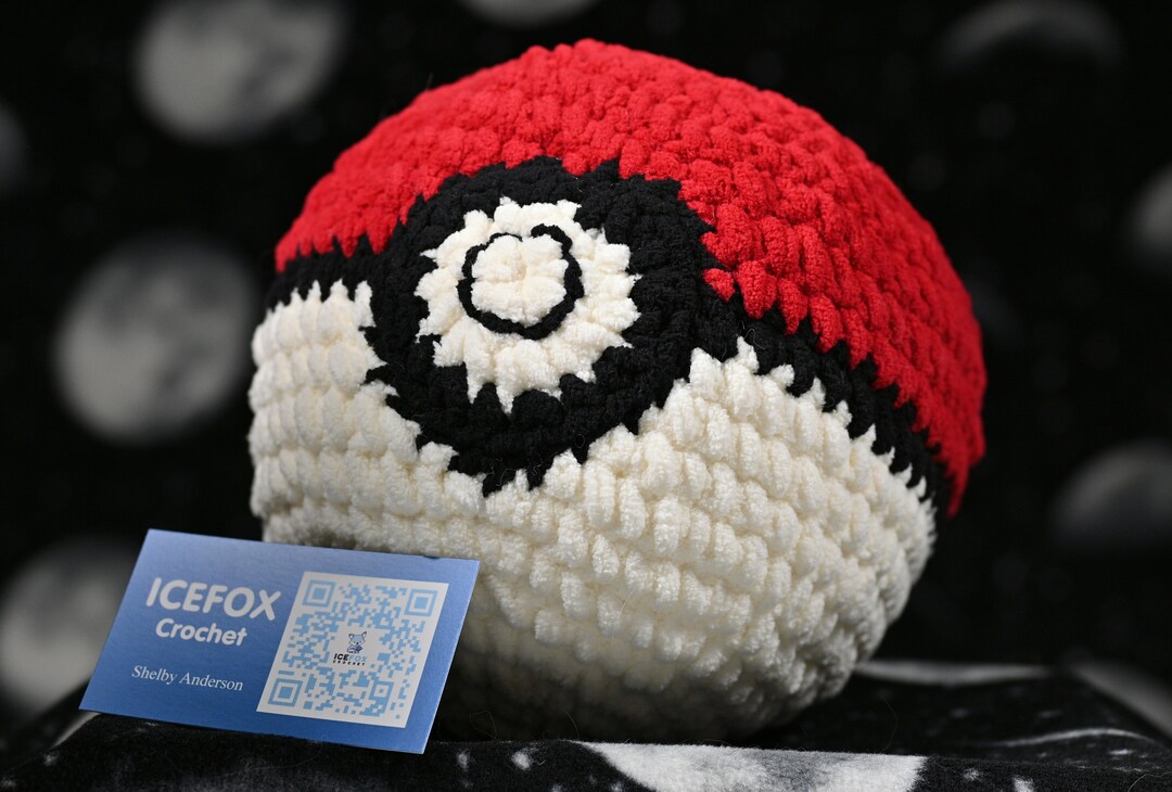 Crochet Large Pokeball Inspired Amigurumi - Etsy
