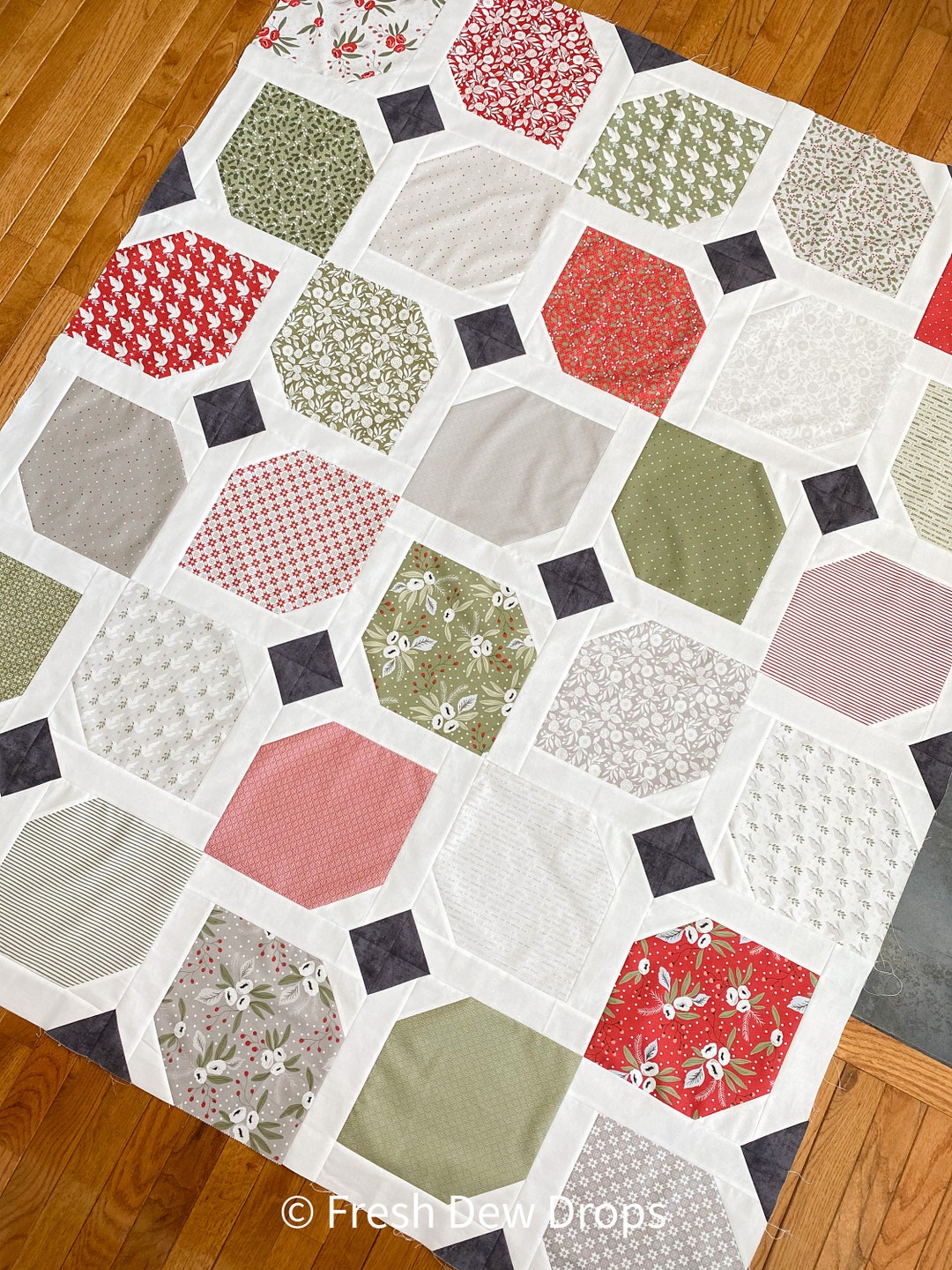 Grateful DIGITAL PDF Quilt Pattern: 5 Sizes - Layer Cake or Fat ...