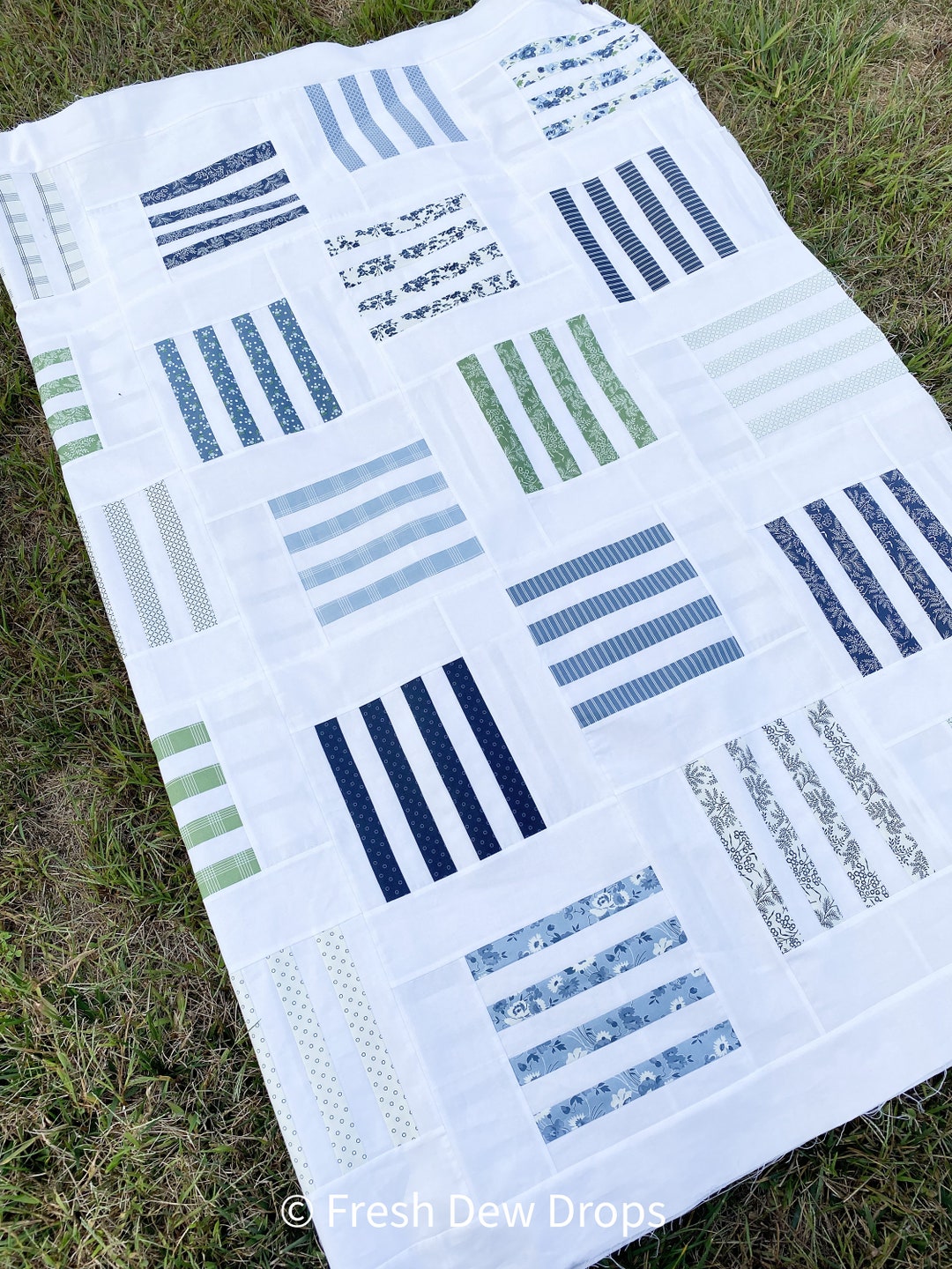 Sweet Sticks DIGITAL PDF Quilt Pattern: 5 Sizes - Precut Honey Bun ...